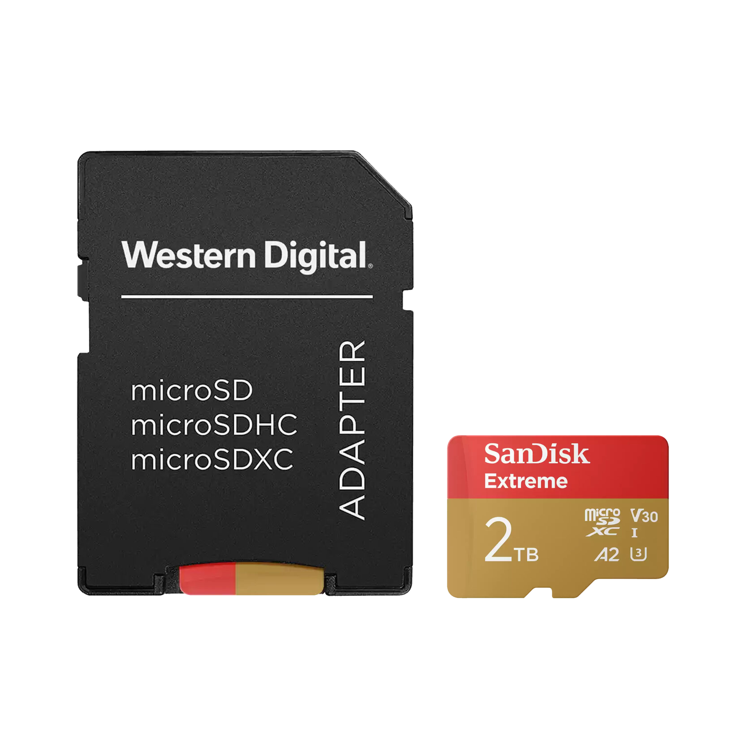 SanDisk 2TB Extreme UHS-I microSDXC Memory Card with SD Adapter ...